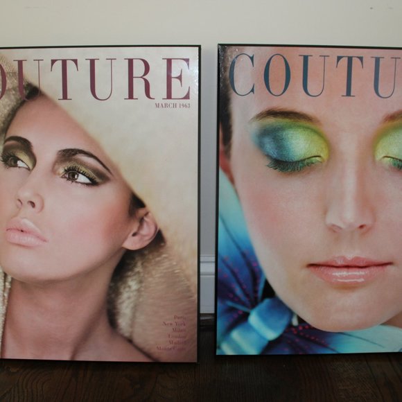 Wall Decor | 4 Vintage Couture Magazine Cover Wall Hangings | Poshmark